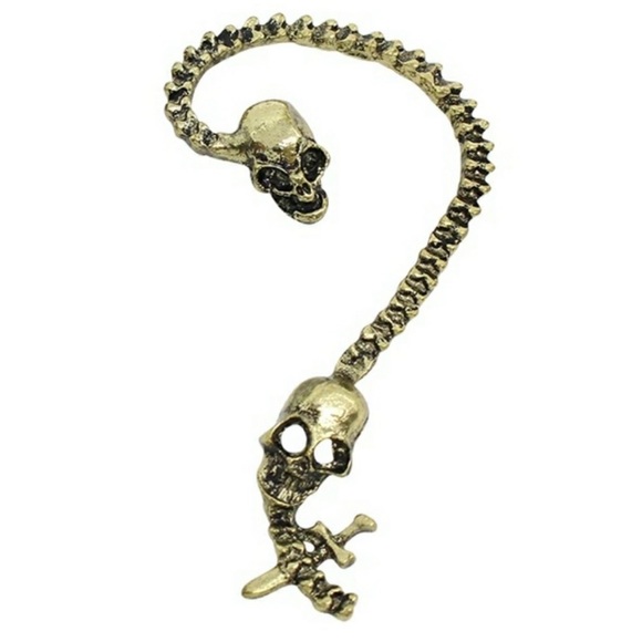 Accessories | Pirate Skulls Earring Ear Cuff | Poshmark